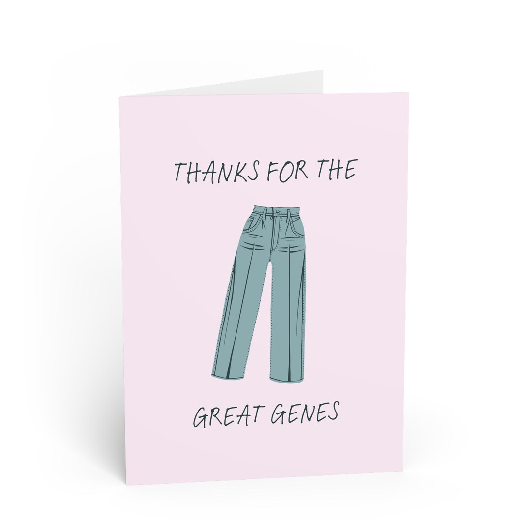 Thanks for the Great Genes Mother's Day Greeting Card 5x7 - Etsy