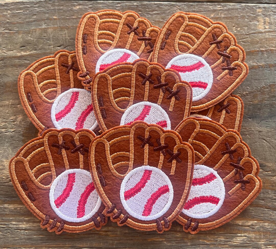 Embroidered Patch Baseball Glove - Etsy