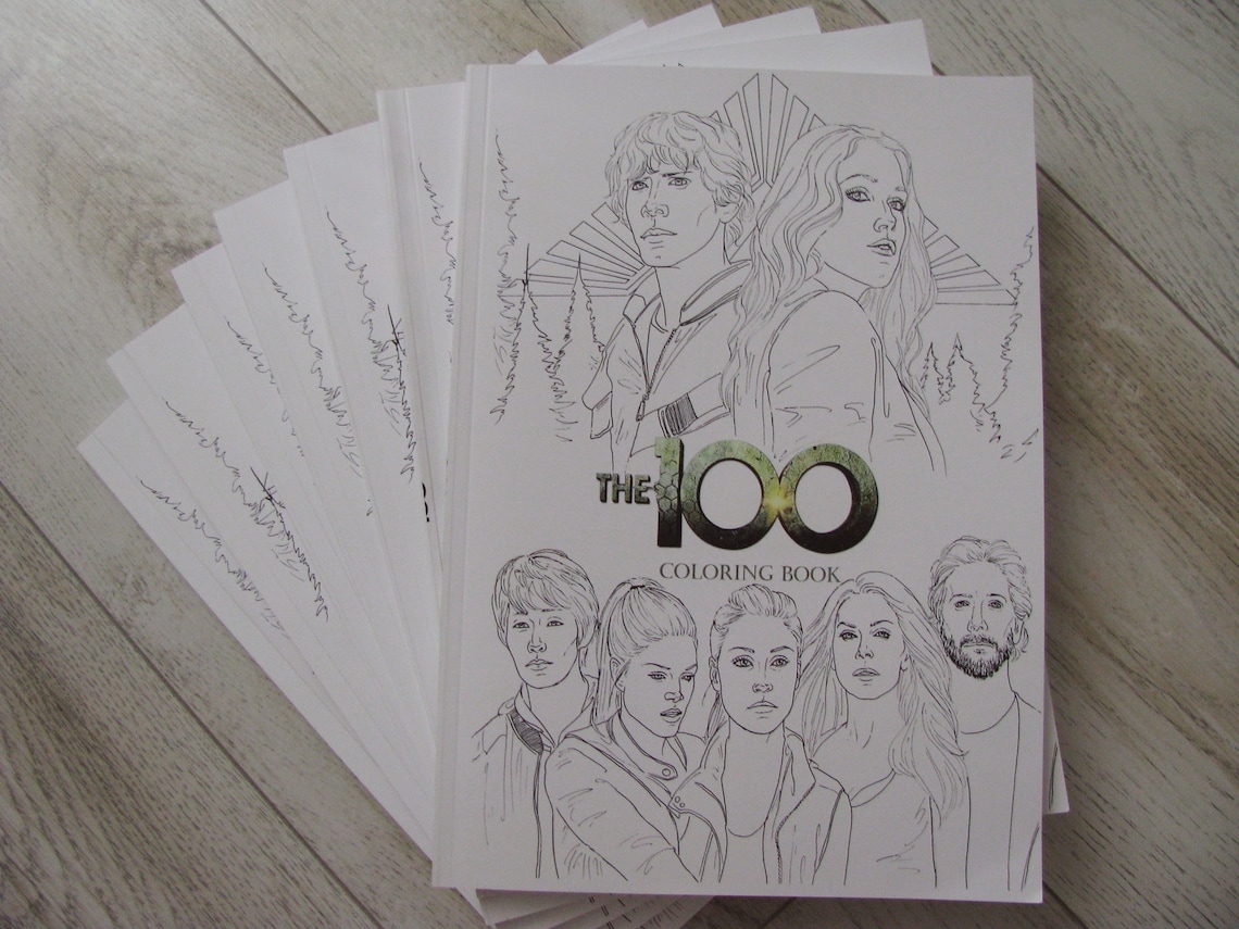 The 100 Coloring Book - Etsy
