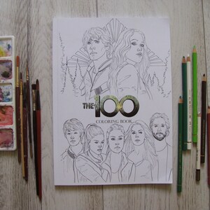 The 100 Coloring Book - Etsy