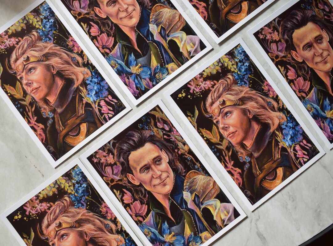Loki & Sylvie Postcards, Sylki Edition - Etsy