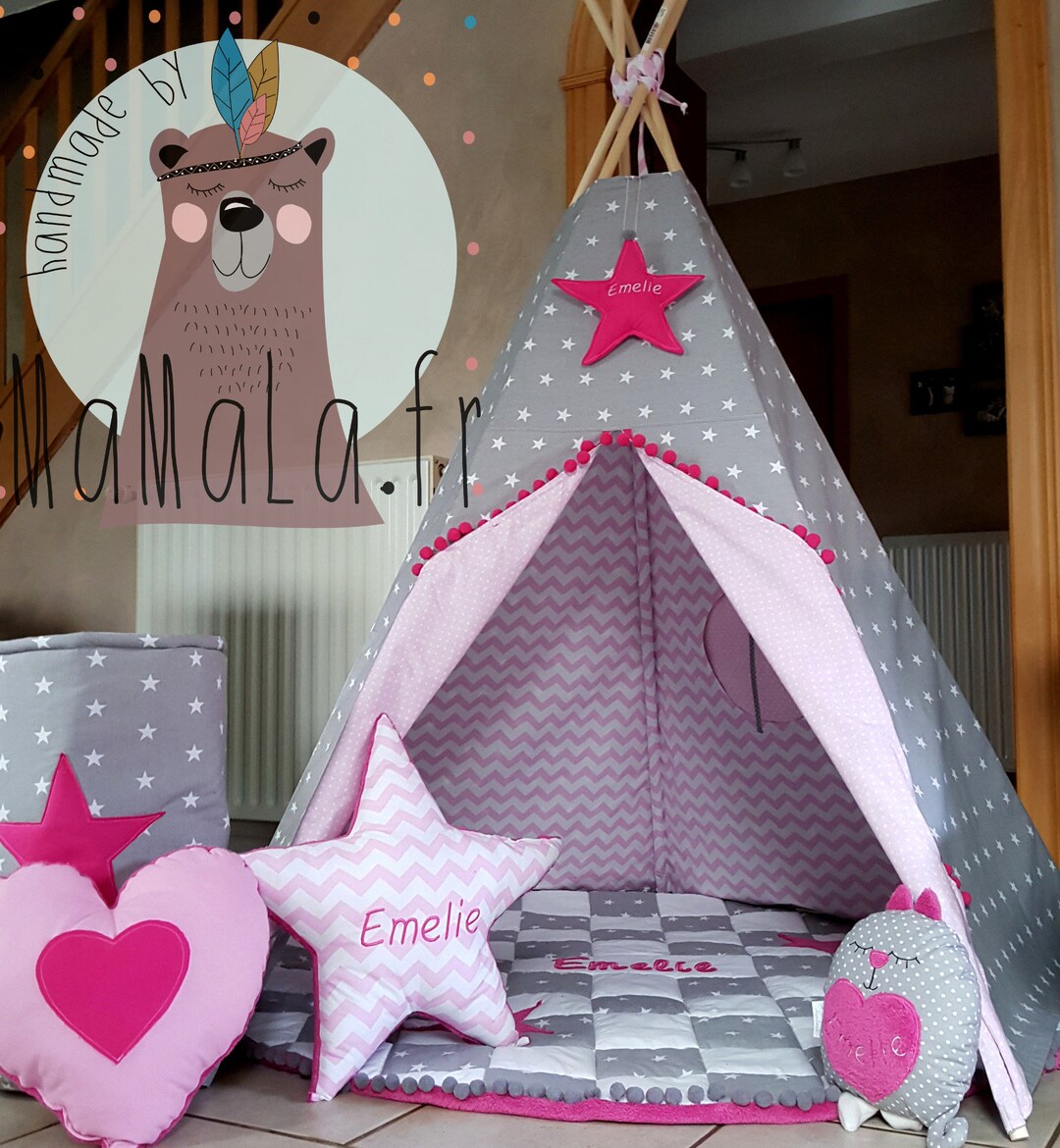 Tipi Tent for Children // Teepee Tent // Teepee Tent // Colored Teepee ...
