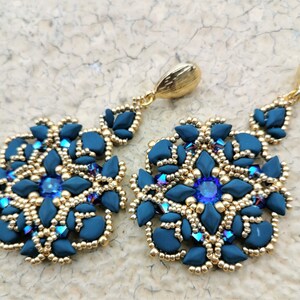 DIT ITA ENG Panarà Earrings, Pattern Tutorial, Step by Step, Beading ...