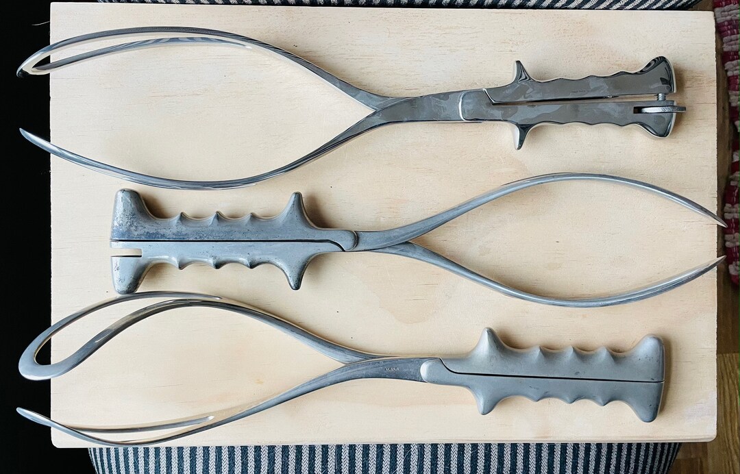 Vintage German Stainless Elliot Obstetrical Forceps 14" Elliot ...