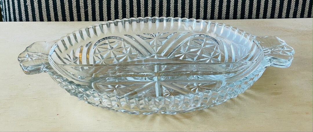 Vintage Early American Pattern Glass 10 Oval CLEAR - Etsy