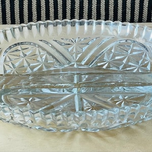 Vintage Early American Pattern Glass 10 Oval CLEAR - Etsy