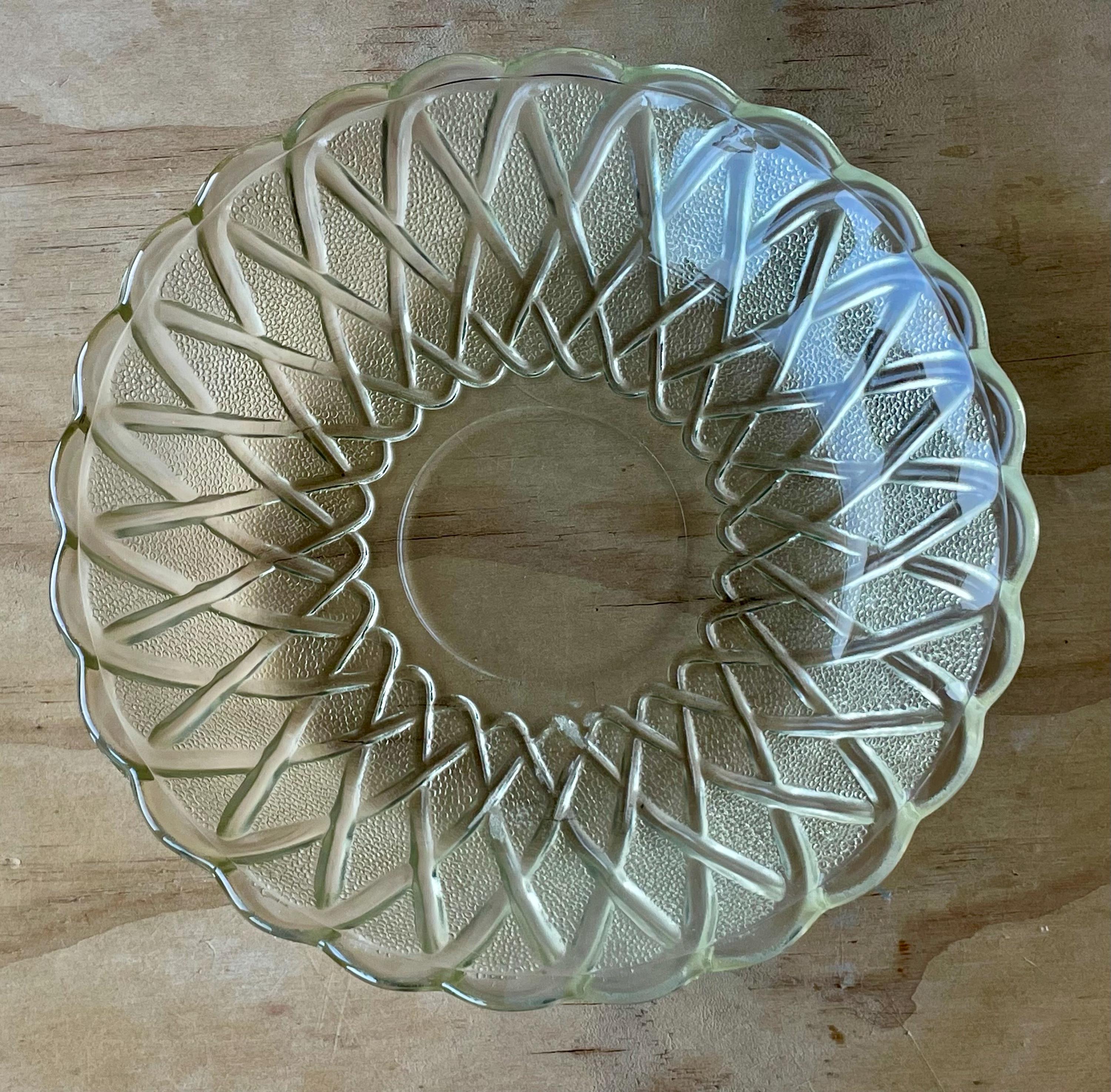 Vintage Glass Bowls: Leonard Silver Rim Crystal Made in Italy, Indiana ...