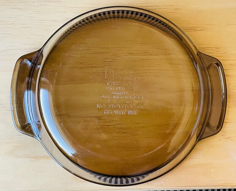 Vintage 1970 Anchor Hocking Ovenware Brown Glass 2 QT Casserole Dish ...
