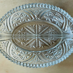 Vintage Early American Pattern Glass 10 Oval CLEAR - Etsy