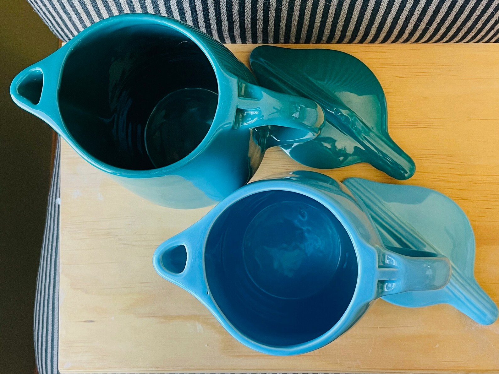 Oxford Ware Covered Refrigerator Pitchers - Ceramic Pottery Water ...