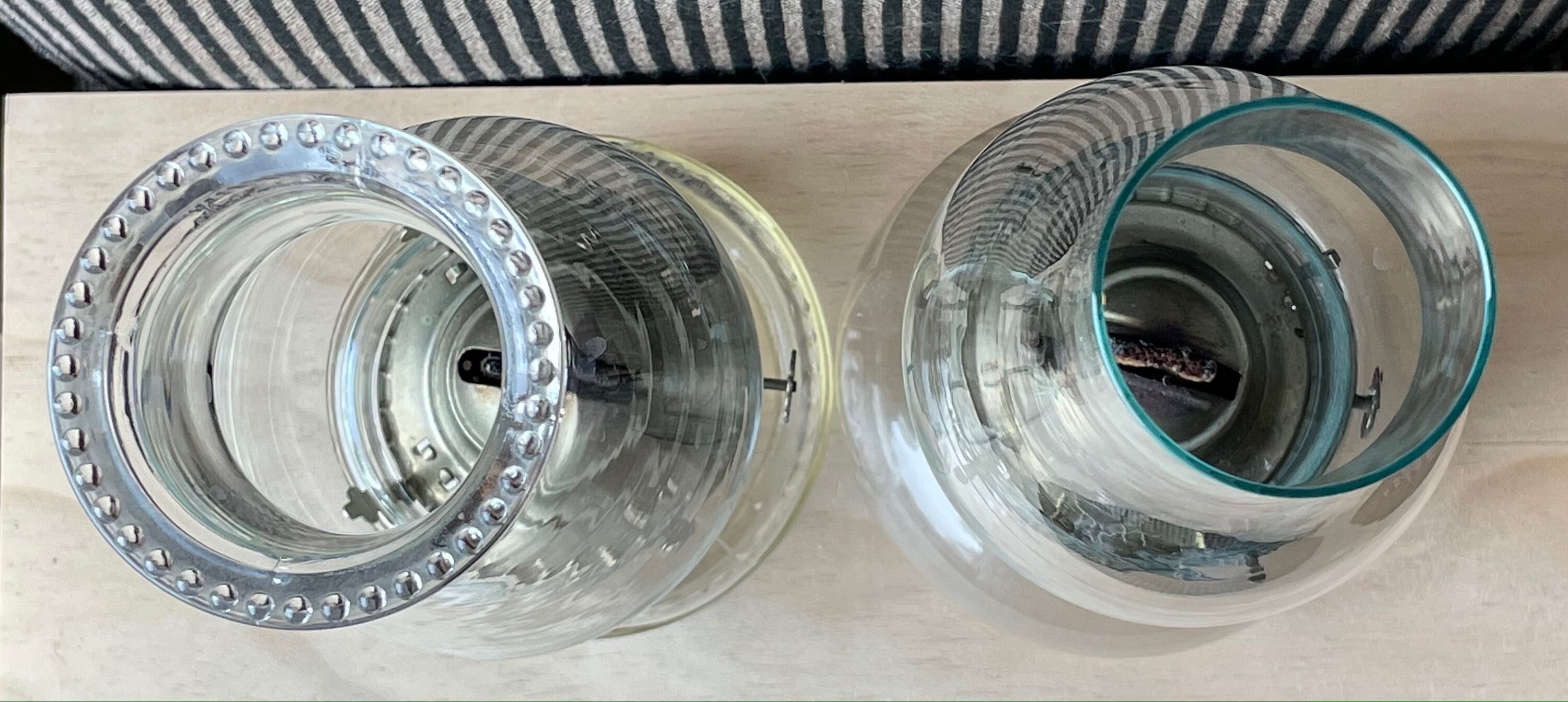 Antique Large Clear Glass Oil Lamps - Etsy