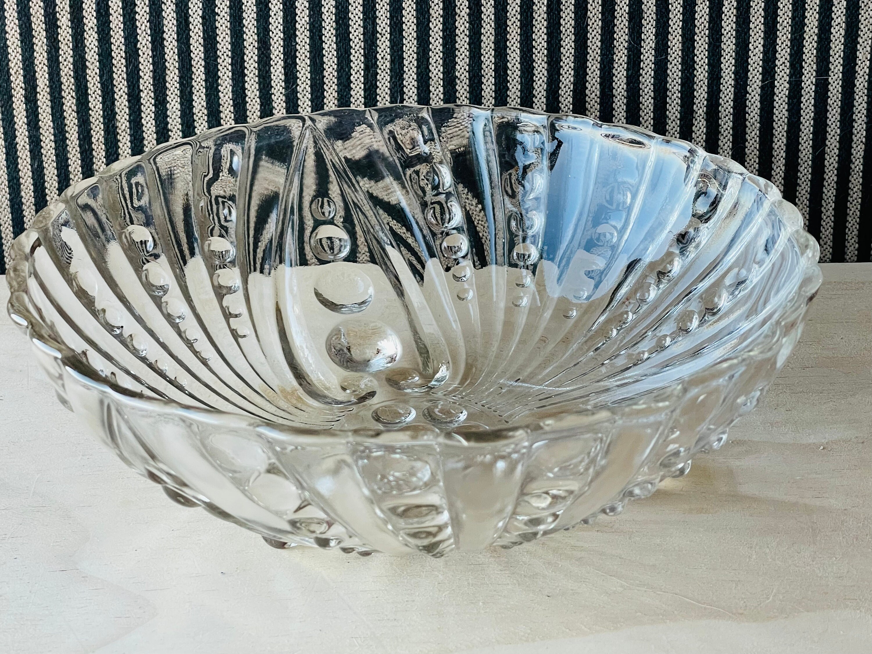 Imperial Nucut Pressed Glass Pinwheel Pattern, Anchor Hocking Bubble ...