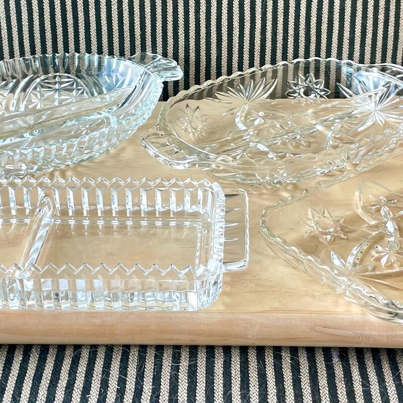 Glass Relish Tray - Etsy