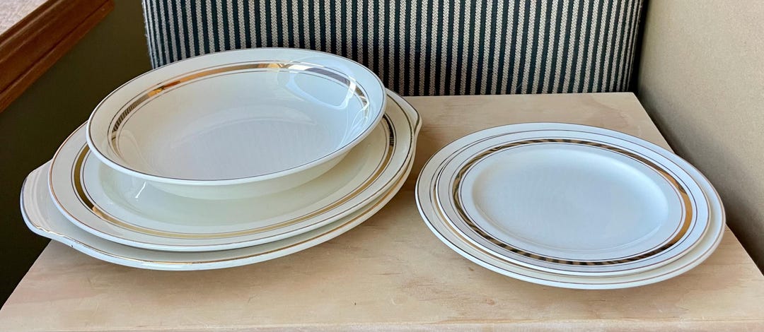 Elegant Classic French Saxon 22K Gold China Dinnerware 1970 - Etsy