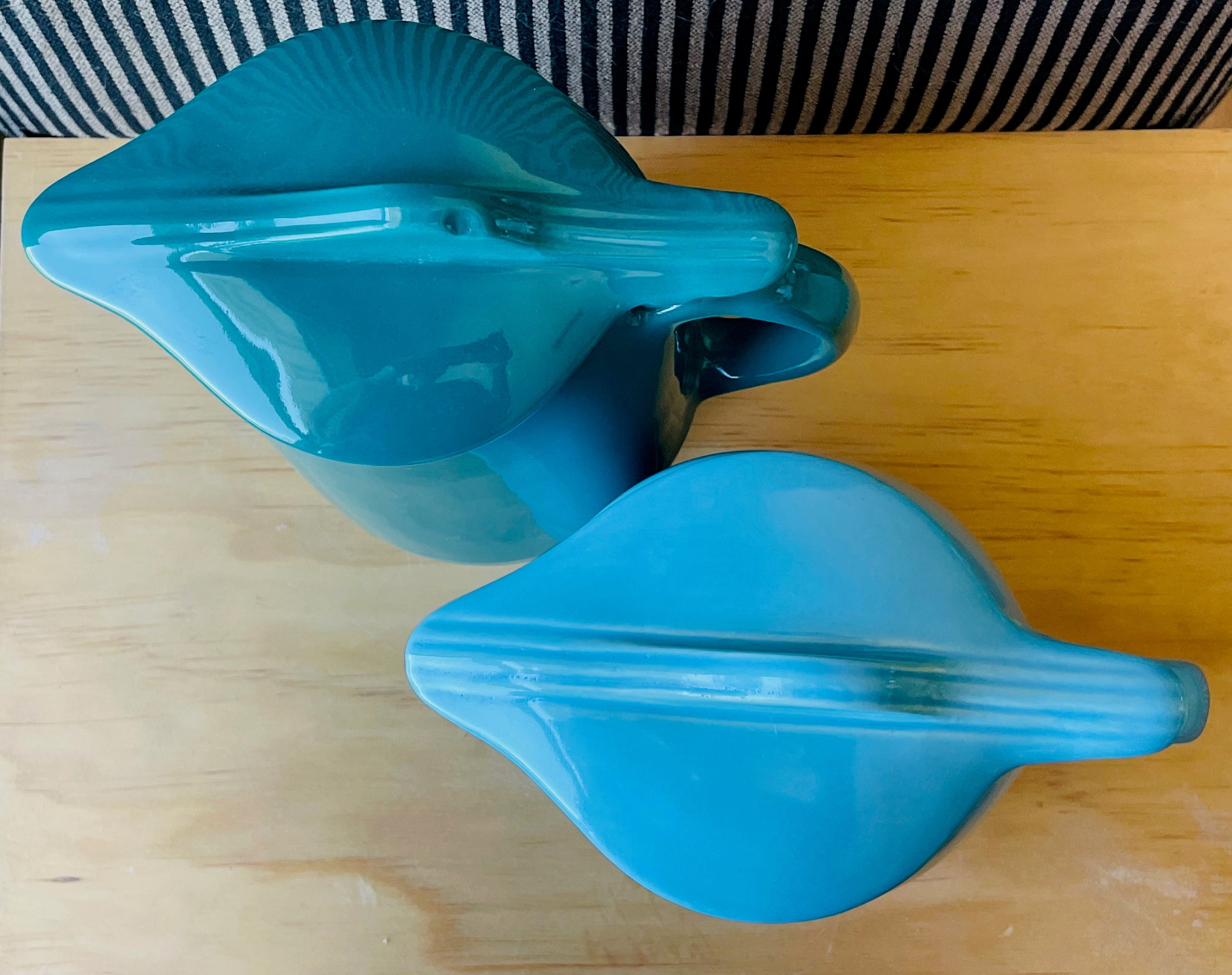 Oxford Ware Covered Refrigerator Pitchers - Ceramic Pottery Water ...