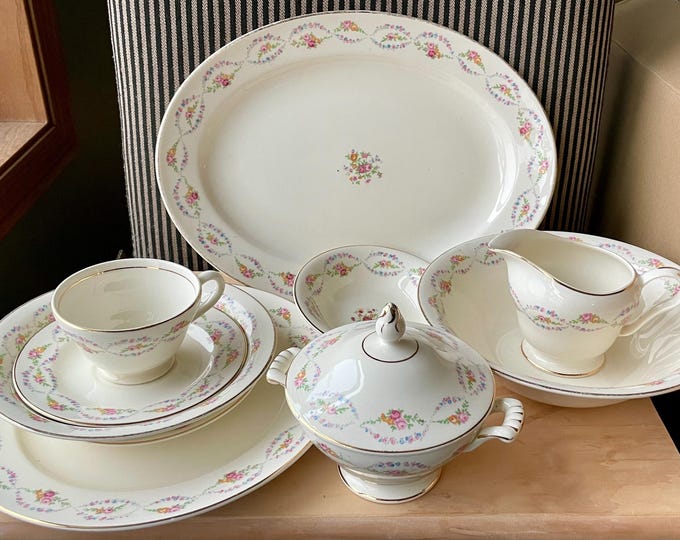 Edwin Knowles Floral China Vintage 1950 Spring Banquet Pattern - Etsy