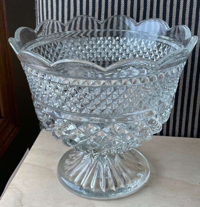 Anchor Hocking Clear Depression Glass: 1970 Wexford Pattern Pitcher and ...