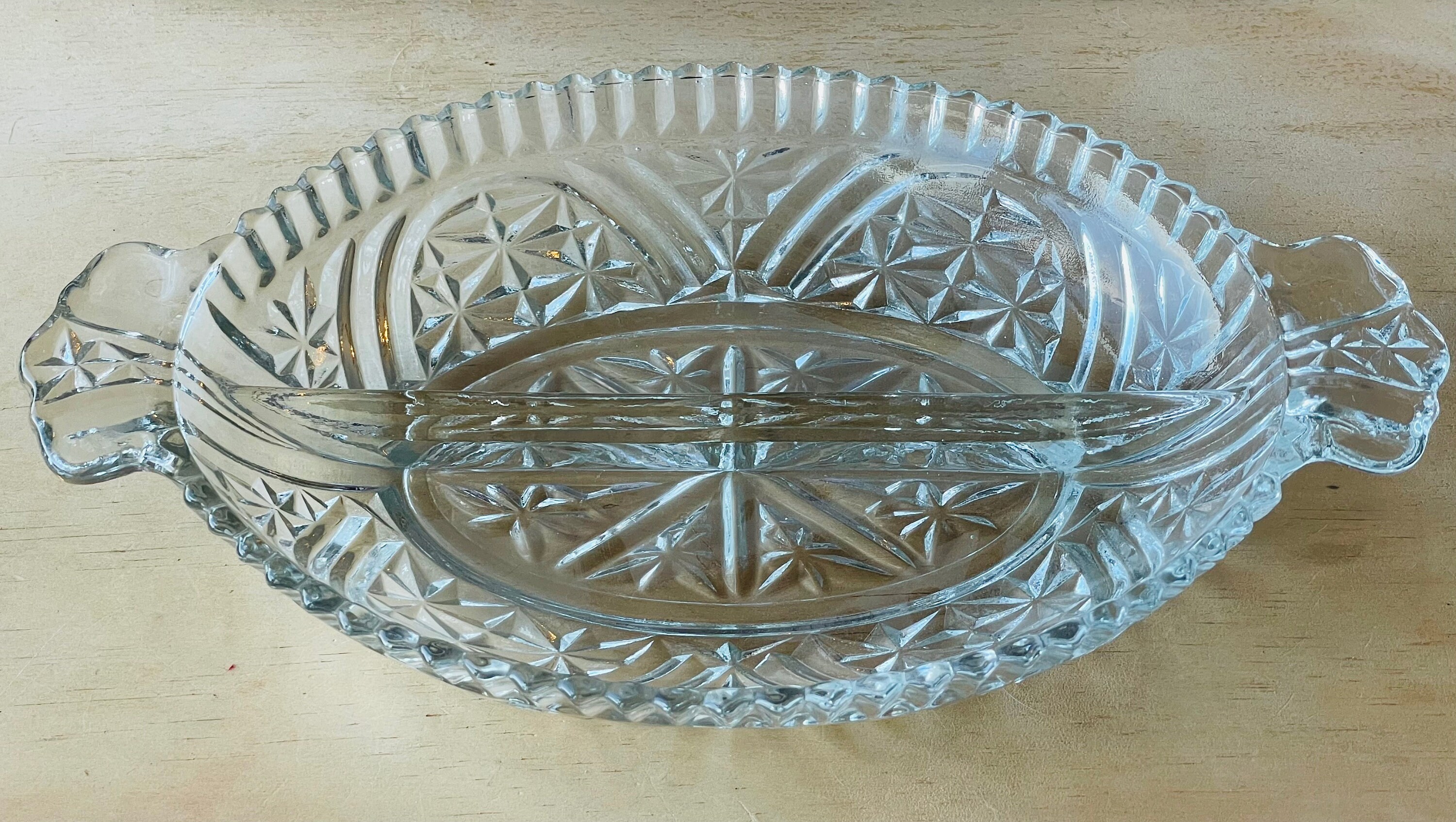 Vintage Early American Pattern Glass 10 Oval CLEAR - Etsy