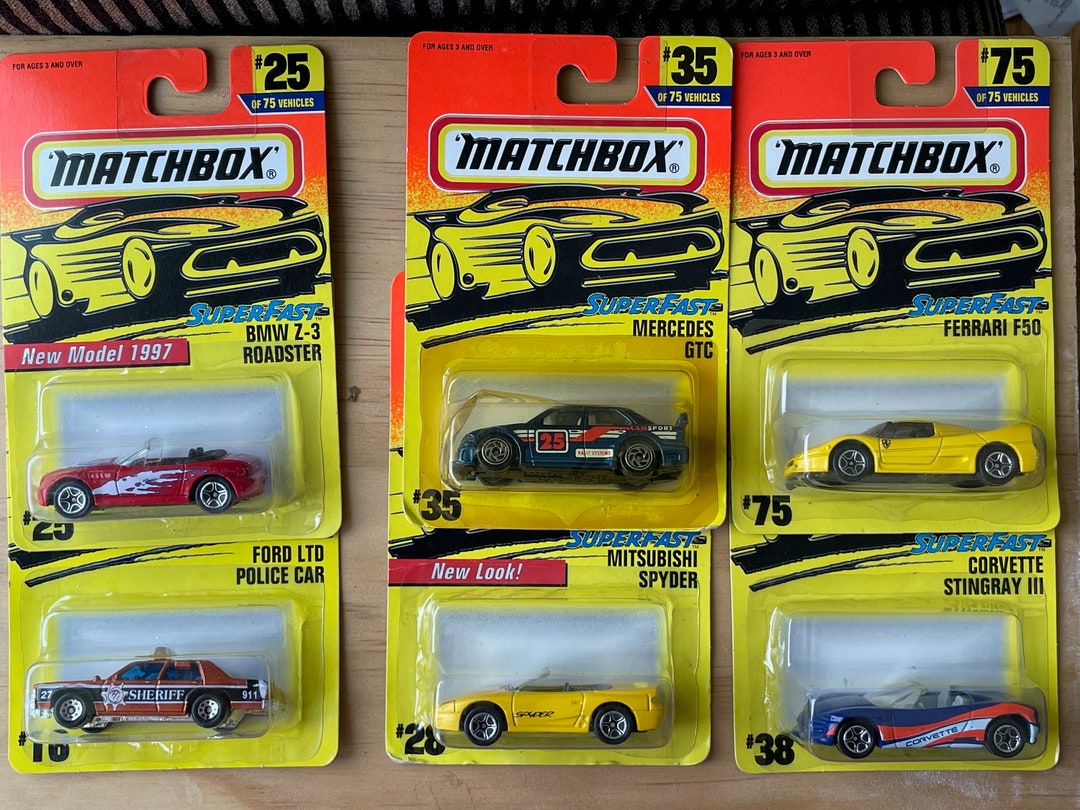 Super Fast Matchbox Cars - #16, #25, #28, #35, #38 & #75, Unopened New ...