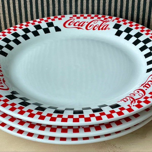 Coca Cola Plates by Gibson - Etsy