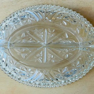 Vintage Early American Pattern Glass 10 Oval CLEAR - Etsy