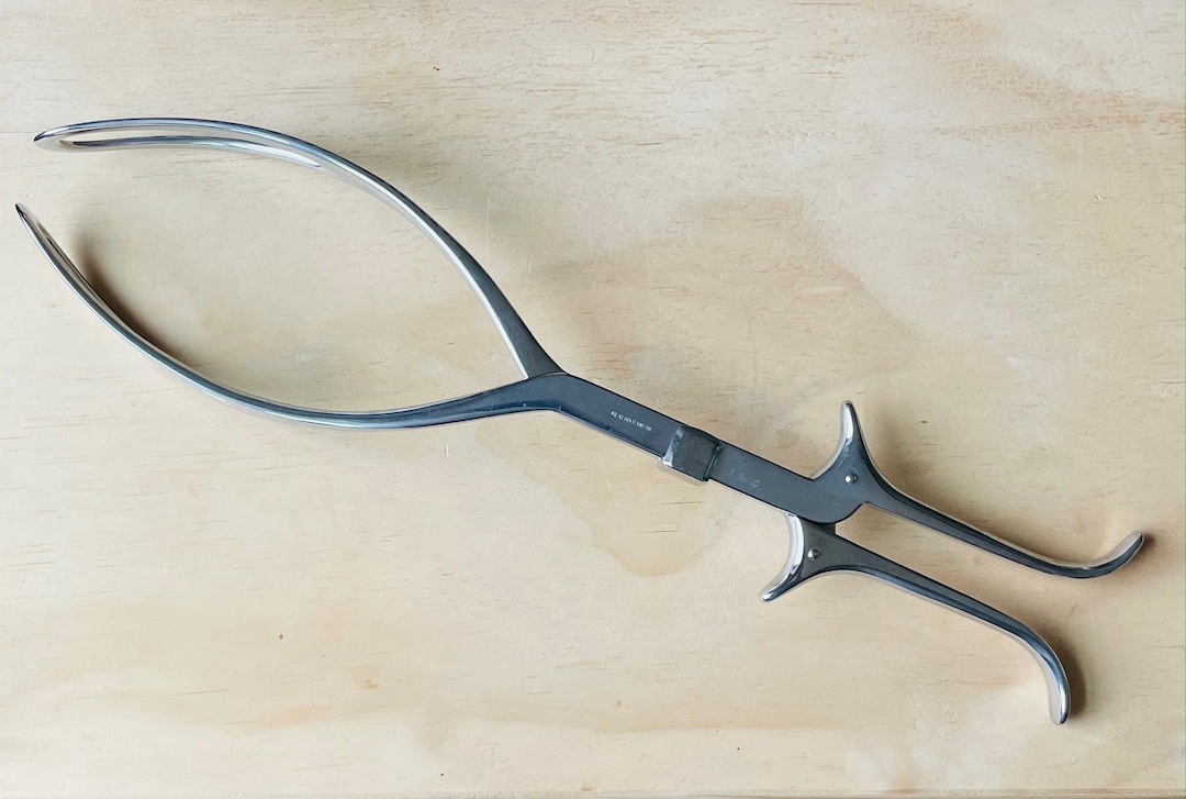 German Stainless Kielland Obstetrical Forceps Vintage Obstetric ...