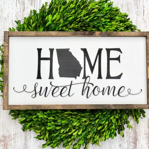 Georgia | Georgia Homes Sign | Georgia Sign | Georgia Decor | Georgia ...