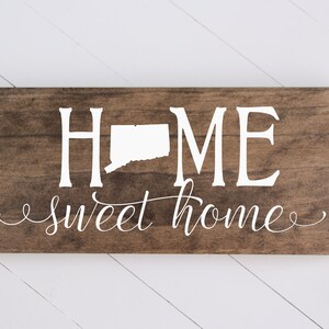 Connecticut Connecticut Sign Connecticut Decor - Etsy