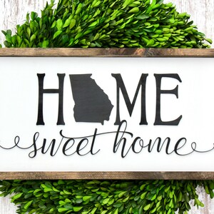 Georgia Georgia Homes Sign Georgia Sign Georgia Decor - Etsy