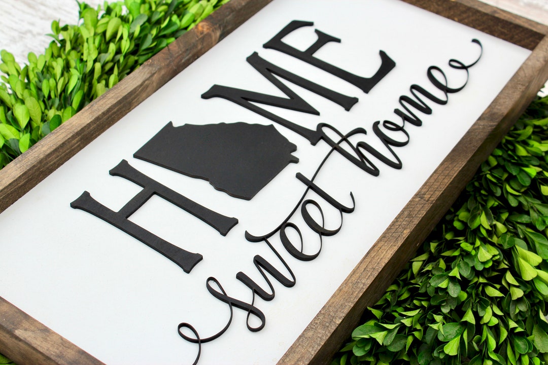 Georgia Georgia Homes Sign Georgia Sign Georgia Decor - Etsy