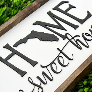 Florida Florida Sign Florida Decor Florida Home Sweet Home Sign Florida ...
