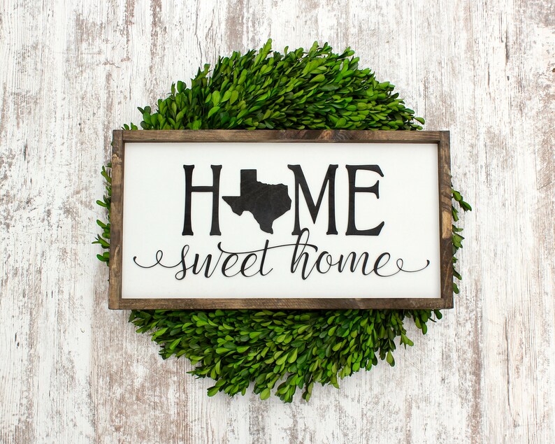 Texas Texas Decor Home Sweet Home Texas Texas Home Decor - Etsy