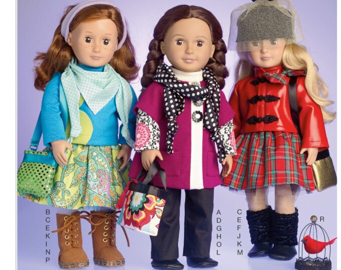 Sewing Pattern for 1946's Retro Doll Clothing to Fit 18" Doll ...