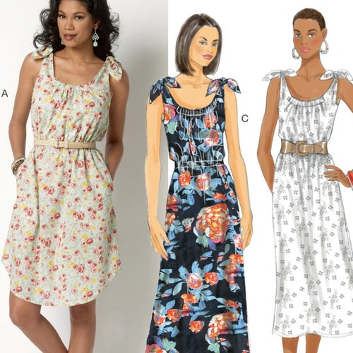 Sewing Pattern Womens Maxi Dress in Misses & Plus Sizes - Etsy