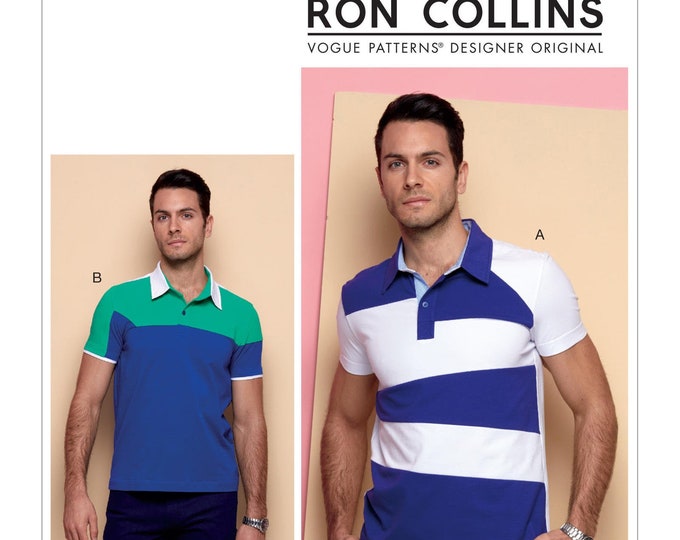Sewing Pattern for MEN'S SHIRTS, Vogue Pattern V9378, Men's Pullover ...