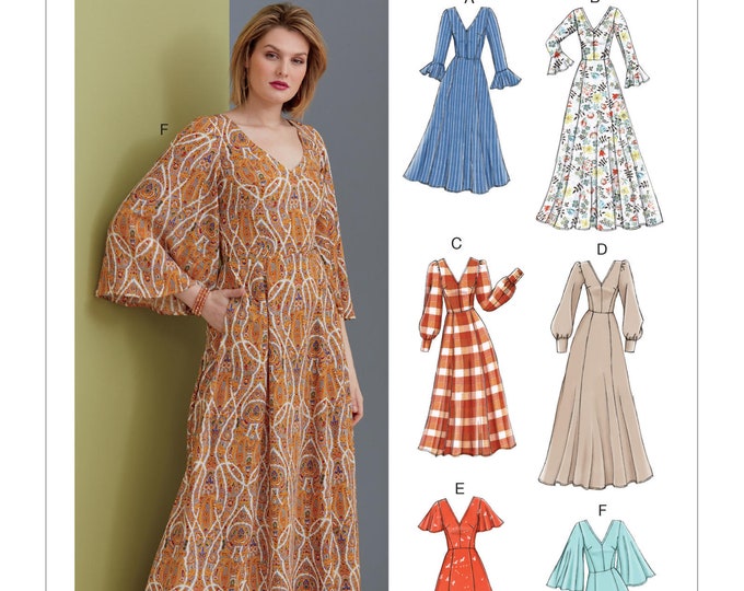 Sewing Pattern for Womens Dress, Vogue Pattern V9328, Custom Fit ...