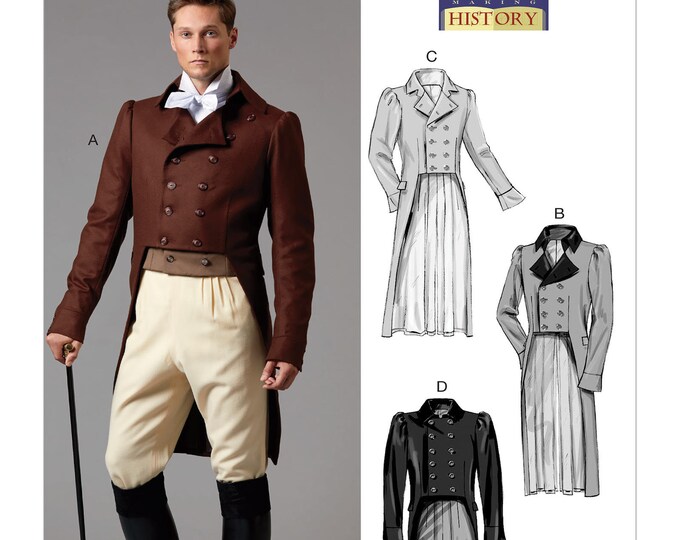 Sewing Pattern for Mens Jacket, Butterick Pattern B6573, Mens Costume ...