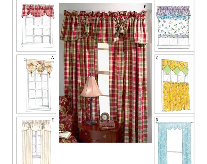 Sewing Pattern for Window Valances and Curtain Panels - Etsy