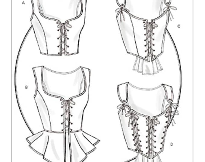 Sewing Pattern for Women's Laced Corsets With Peplum - Etsy
