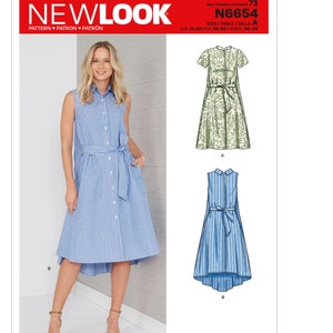 Sewing Pattern for Womens Dress, New Look Pattern N6654, New Pattern ...