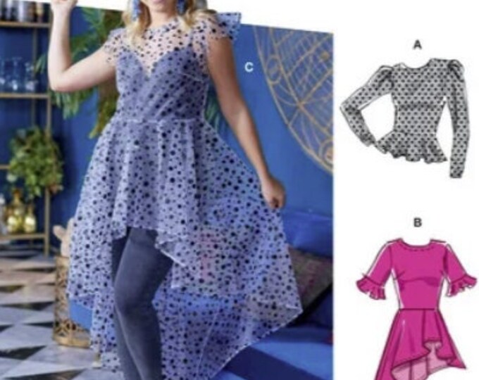 Sewing Pattern Womens Pullover Tops W/ Neckline Variations, Mccalls ...