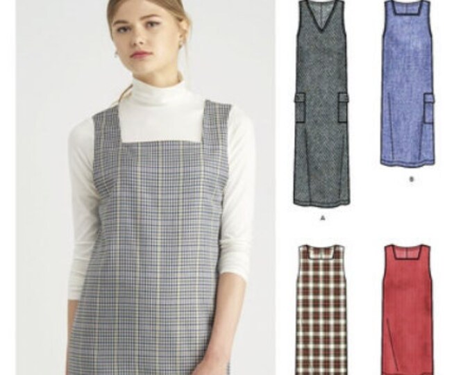 Sewing Pattern for Womens Jumper Dress, New Look Pattern N6572, New Pattern, Womens Jumper in ...