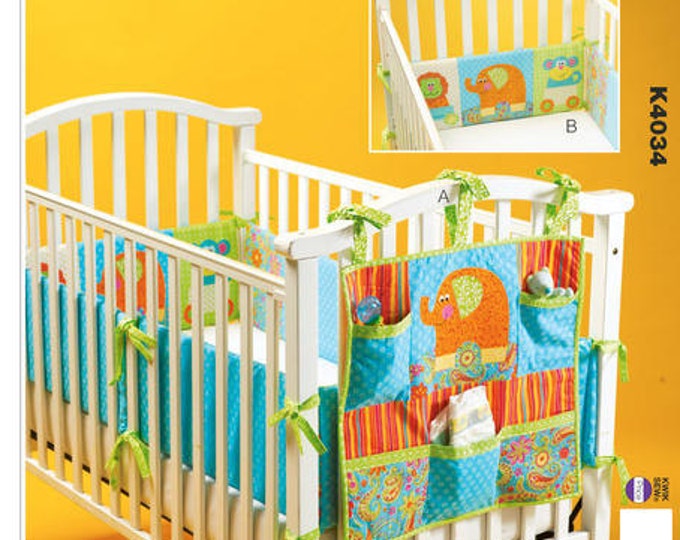 Sewing Pattern for Organizers and Crib Bumpers for Baby's Nursery, Kwik ...