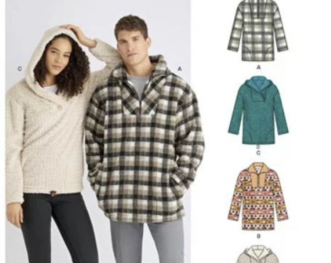Sewing Pattern for Mens & Womens Jackets in Fleece, New Look Pattern ...