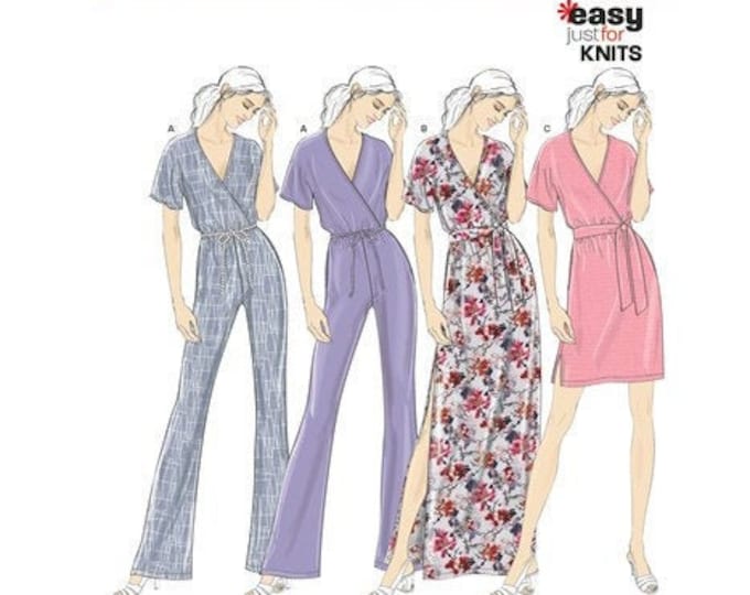 Sewing Pattern for Womens Jumpsuit and Dress, New Look 6554, New ...