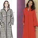 Sewing Pattern for Womens Robes, Butterick B6967, Womens Full Zip Robes ...
