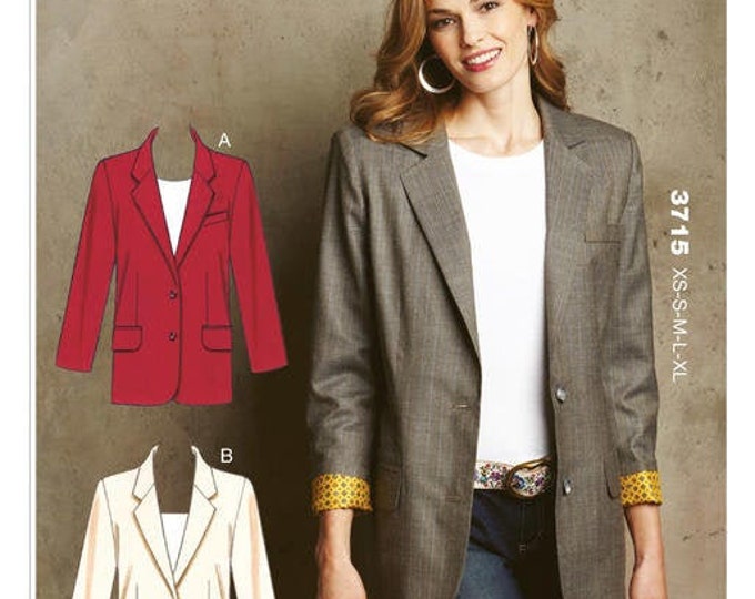 Sewing Pattern for Womens' Jackets, Womens Two-button Blazers, Kwik Sew ...