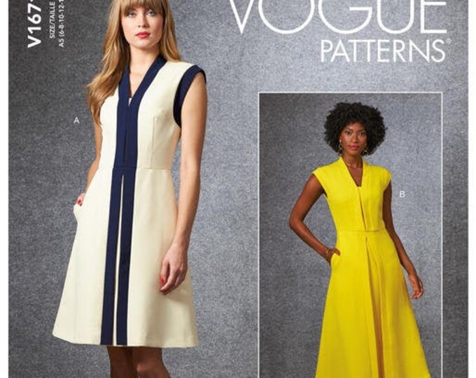 Sewing Pattern for Womens DRESS, Vogue Pattern V1671, Womens Vogue ...
