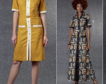 Sewing Pattern Womens DEEP-V Kimono-style Dresses, Vogue Pattern V1735 ...