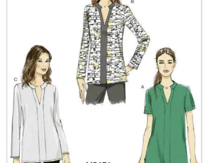 Sewing Pattern for Womens' TUNIC TOPS, Vogue Pattern V9348, Easy Sew ...